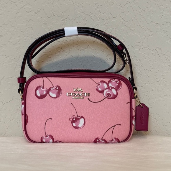 Coach | Bags | Coach Mini Jamie Camera Bag With Cherry Print | Poshmark